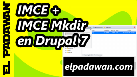 Drupal 7 IMCE + IMCE Mkdir | El Padawan